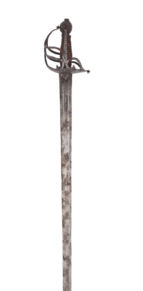 Bonhams : An English 'Mortuary' Hilted Broadsword