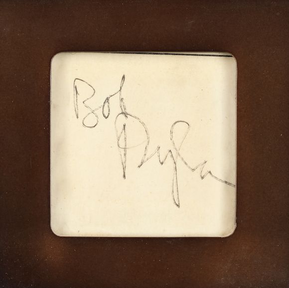 Bonhams : Bob Dylan A Framed Autograph, 3