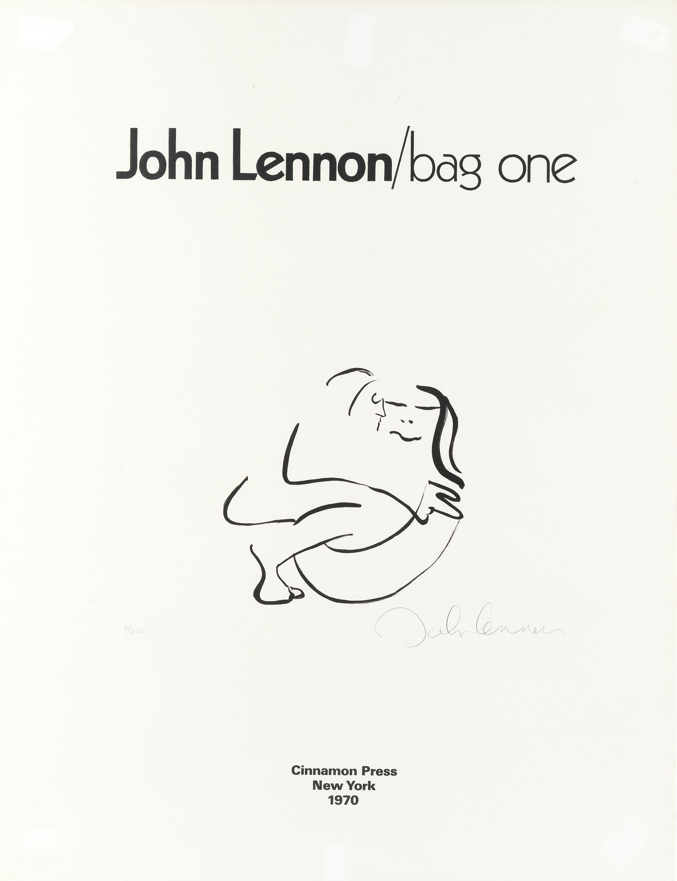 Bonhams : John Lennon A Full Set Of Bag One Lithographs, in vinyl ...