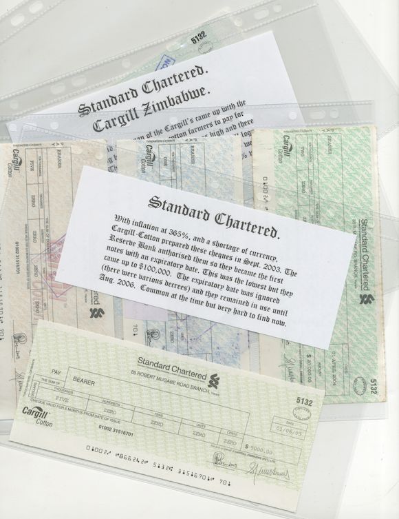 Bonhams : Zimbabwe, Standard Chartered and Cargill Cotton Group, (15)