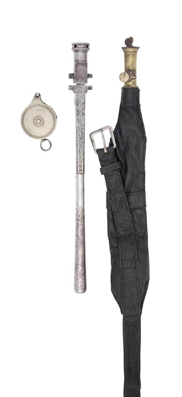 Bonhams : A Circular Percussion Cap Dispenser, And A Breech Wrench For ...