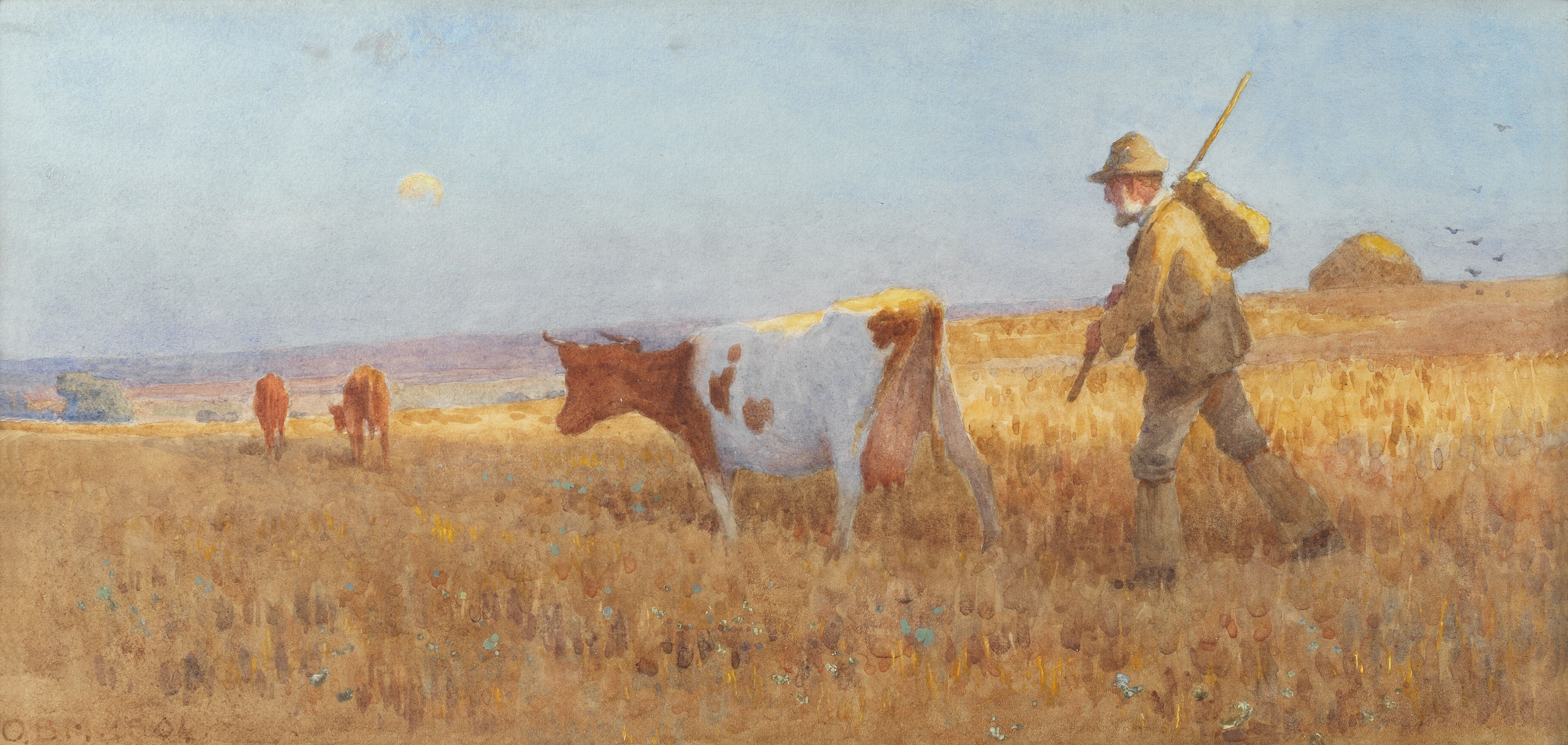 Bonhams : Owen Baxter Morgan (British, born 1874) A late summer evening