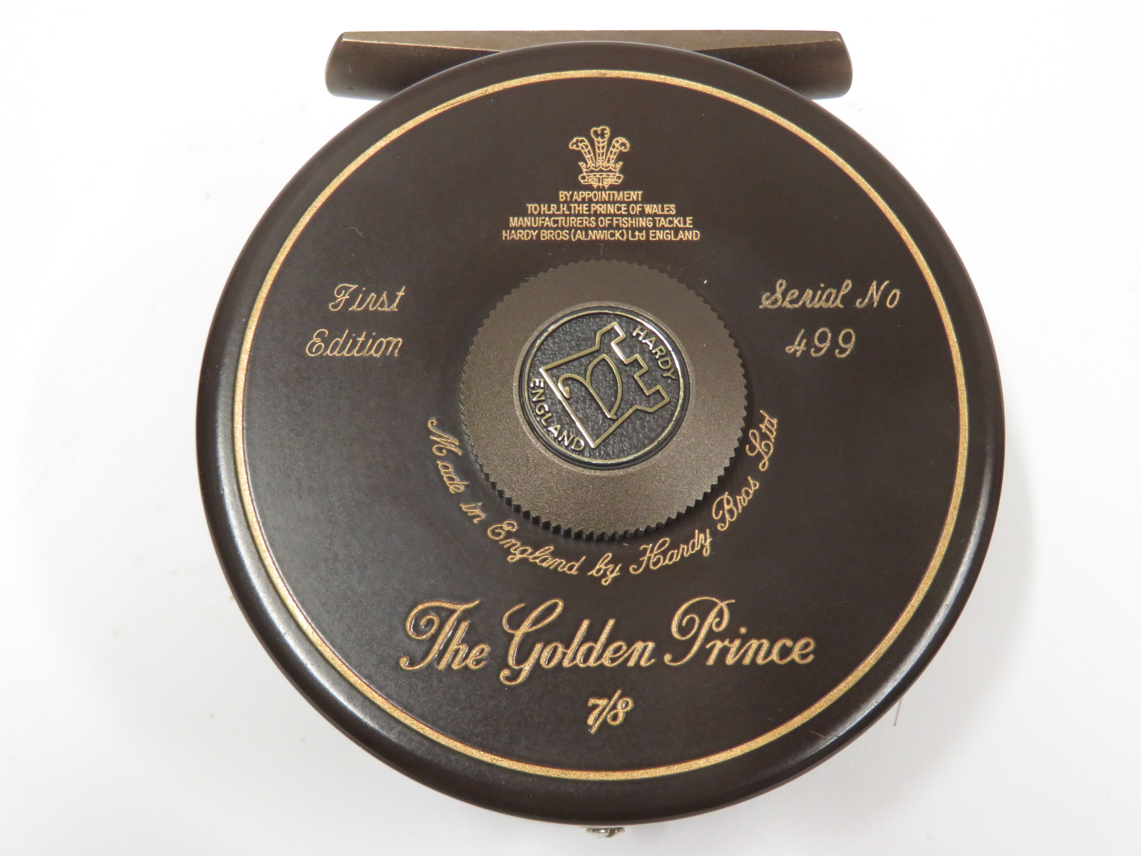 Bonhams : A Hardy The Golden Prince fly reel and three further reels