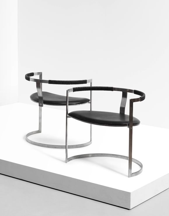 Bonhams : PREBEN FABRICIUS AND JØRGEN KASTHOLM Pair of 'Sculpture' chairs model no. BO-591 ...