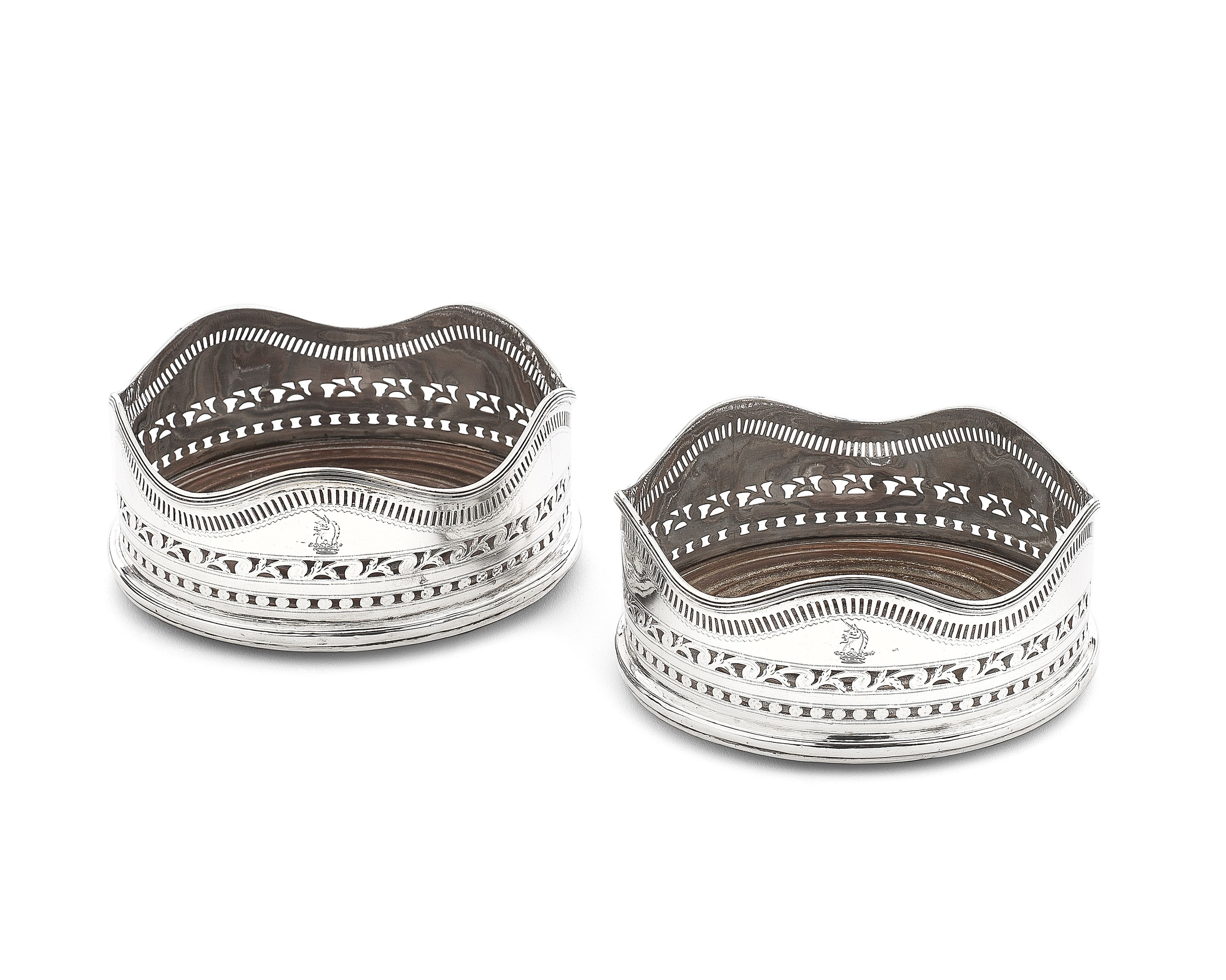 Bonhams : A pair of George III Irish silver coasters Christopher Haines ...