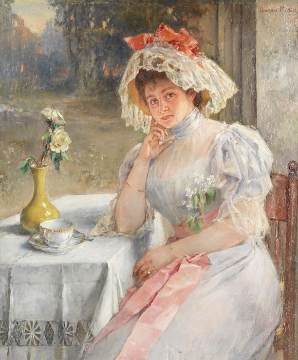 Bonhams : Constant Mayer (French/American, 1832-1911) Portrait of a ...