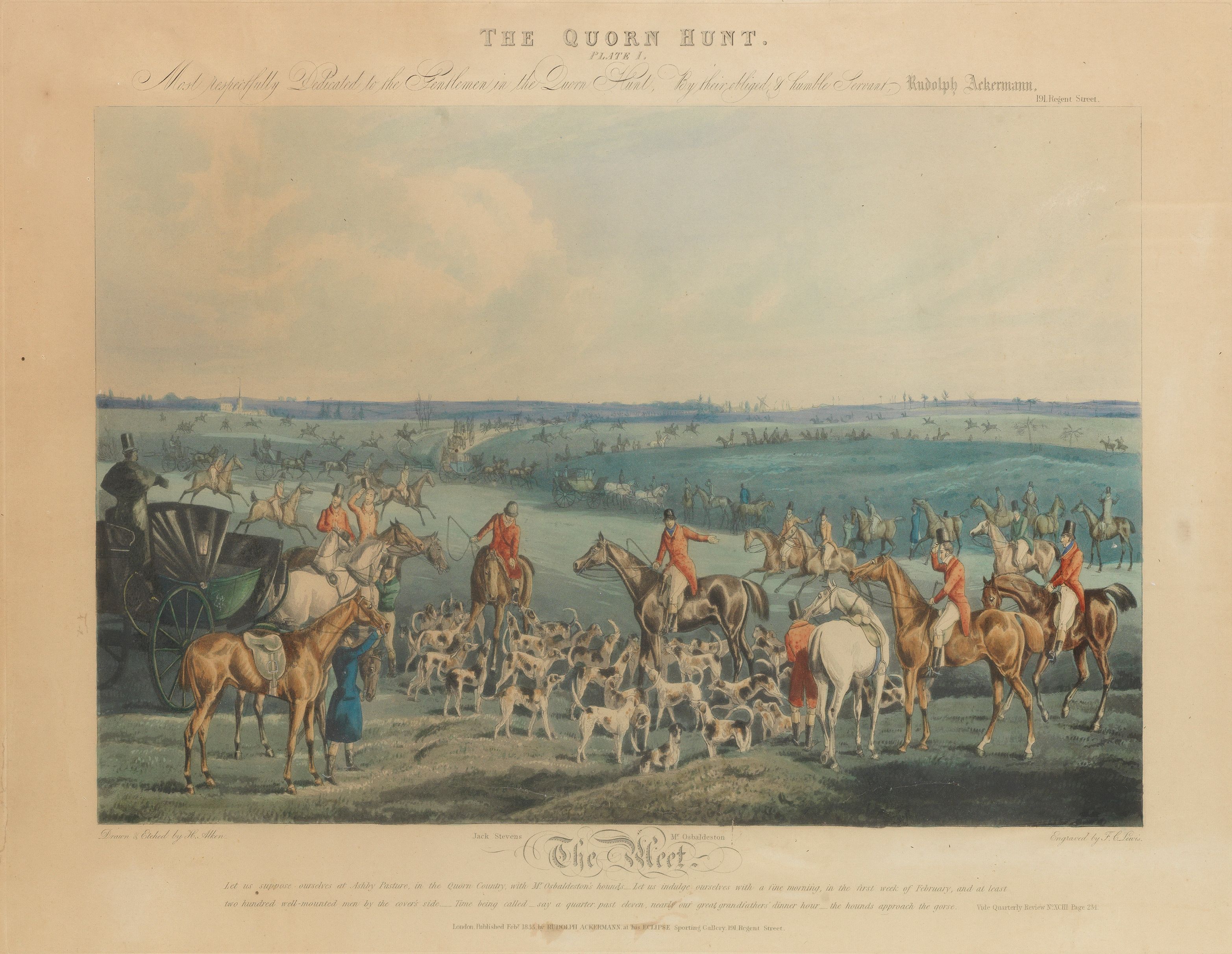 Bonhams : After Henry Alken (British, 1785-1851) The Quorn Hunt