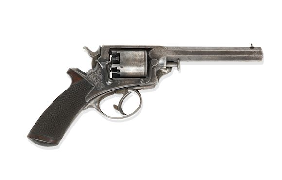 Bonhams : A 54-bore Tranter Patent five-shot double-action percussion ...