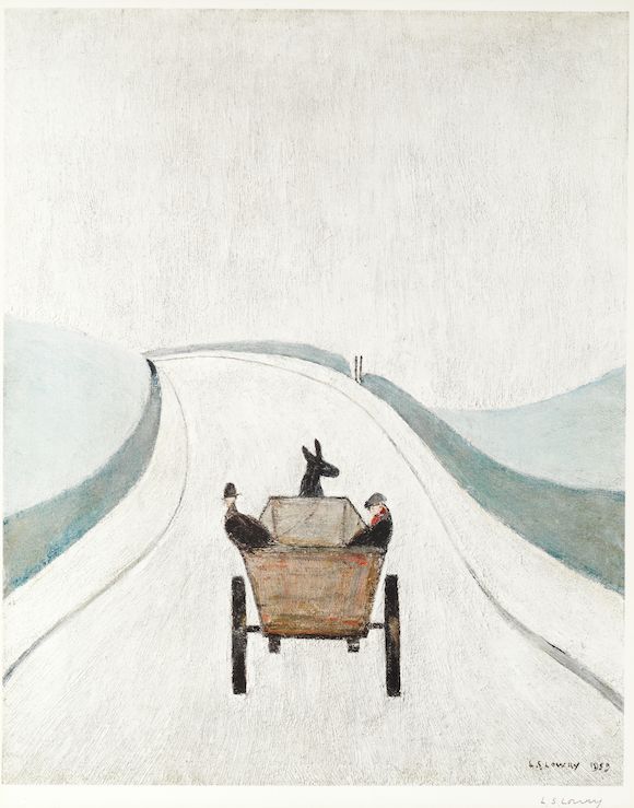 Bonhams : Laurence Stephen Lowry R.A. (British, 1887-1976) The Cart ...