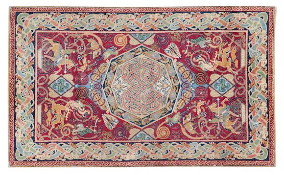Bonhams : George Bain (1881-1968) A Celtic Hunting rug