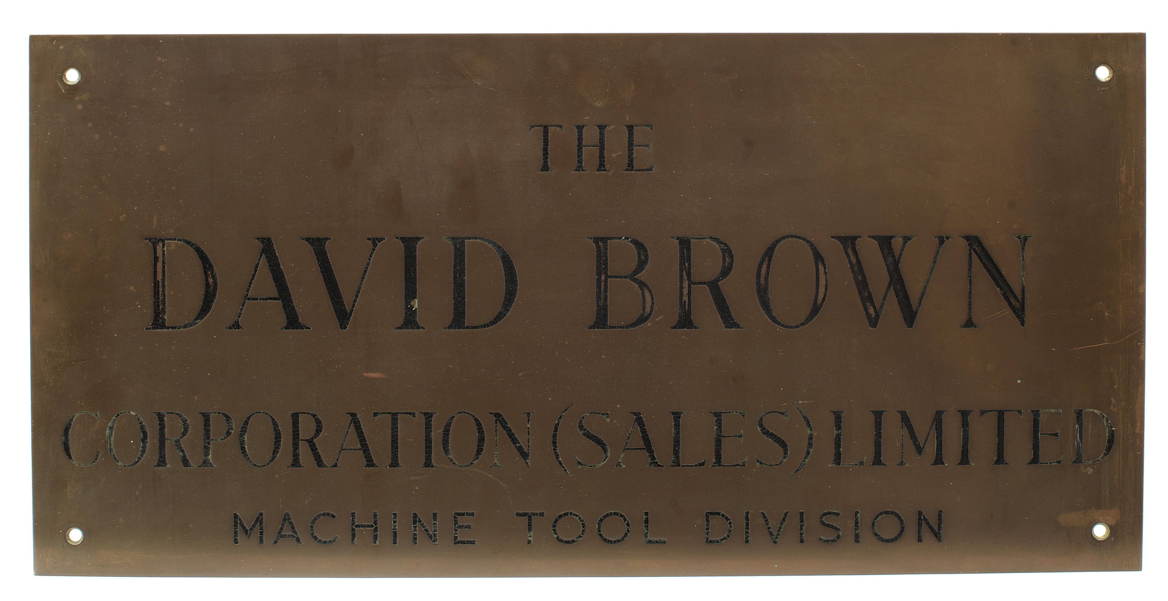 Bonhams Cars : 'The David Brown Corporation (Sales) Limited Machine ...