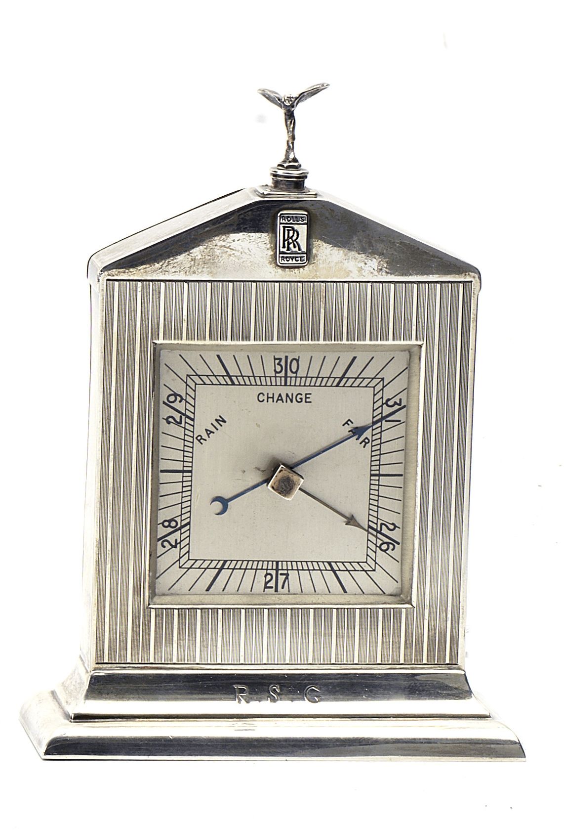 Bonhams Cars : A Rolls-Royce sterling silver desk barometer by Saunders ...