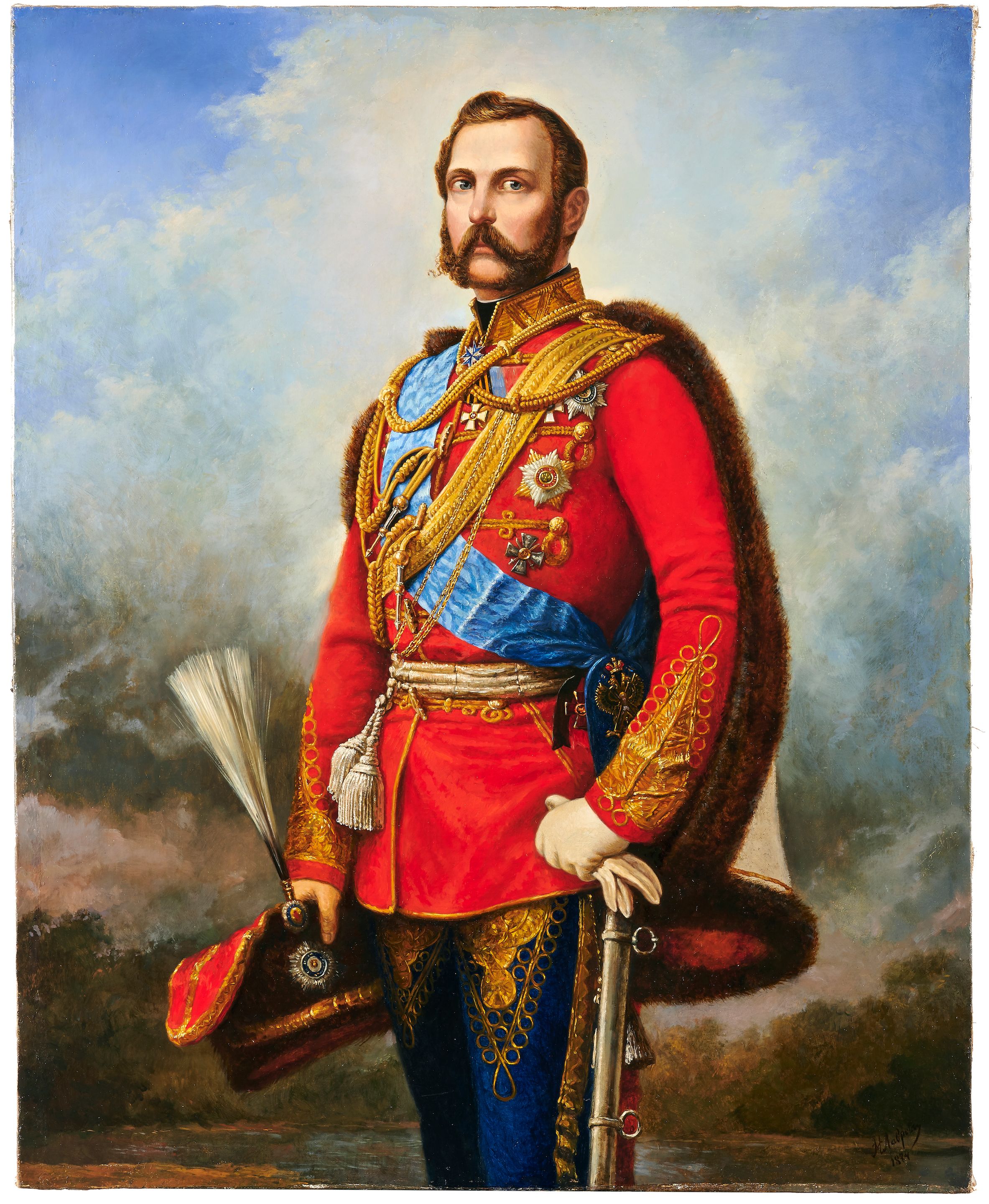 Bonhams : Nikolai Andreevich Lavrov (1820-1875) Portrait of Emperor ...