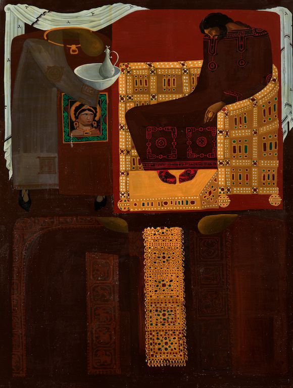 Bonhams : Vassilis Fotopoulos (Greek, 1934-2006) Emperor Michael 98.5 ...