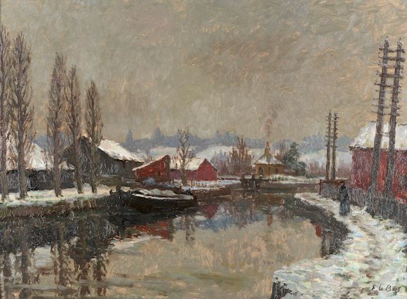 Bonhams : Edward le Bas (British, 1904-1966) 'Winter near Ware, Herts'