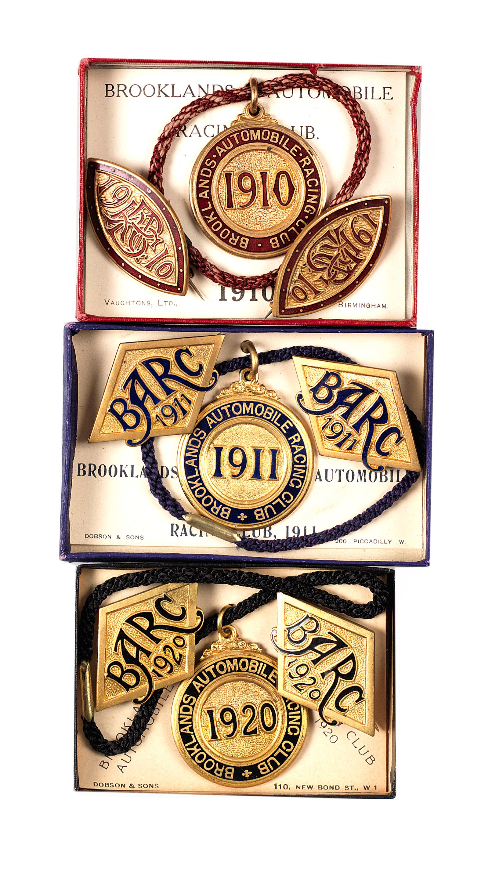 Bonhams Cars : Three boxed sets of BARC Brooklands Member's and Guest's ...