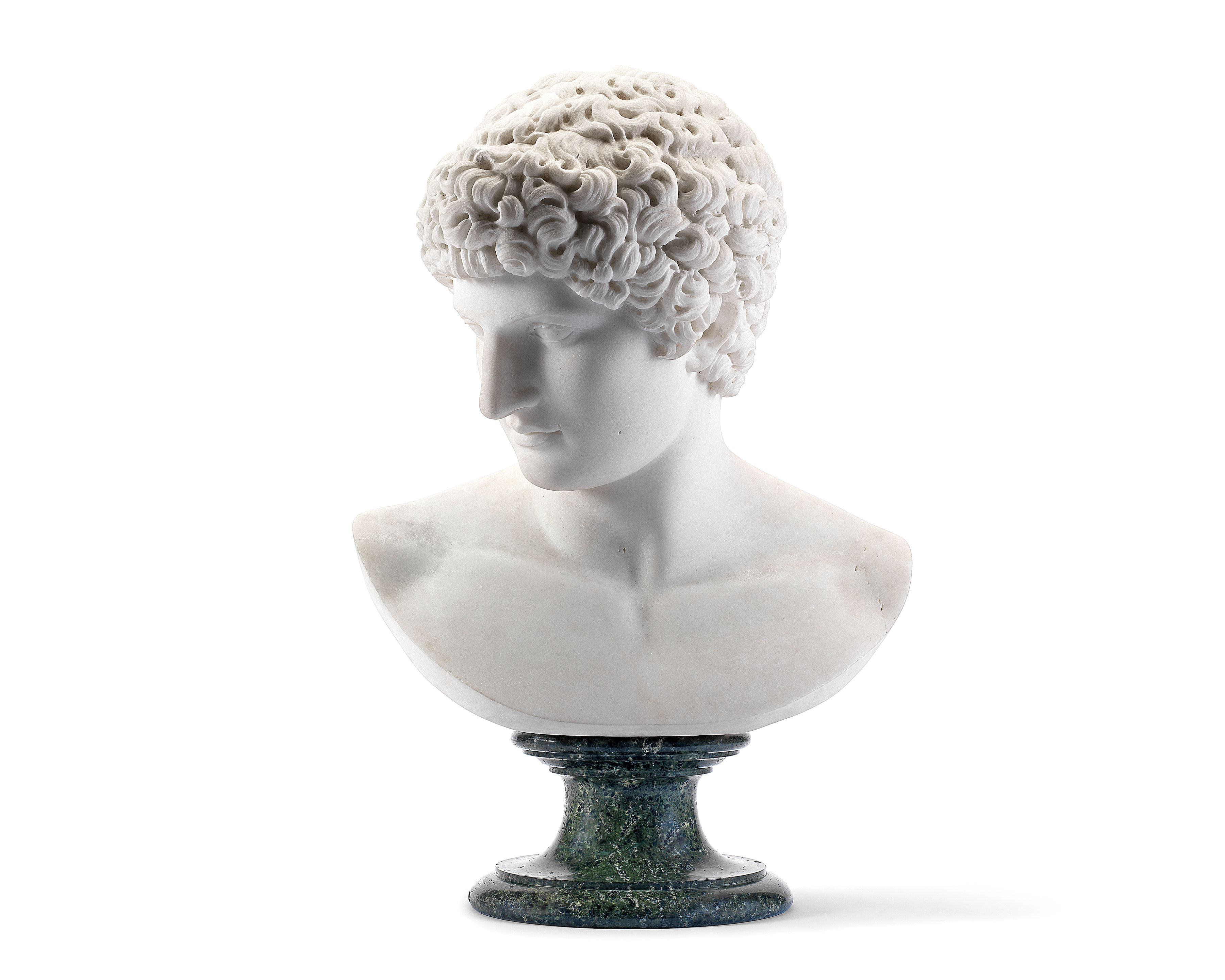 Bonhams : An early 19th century Italian Grand Tour carved white marble ...