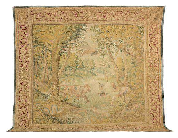 Bonhams : A fine and rare Flemish tapestry, LIONESS IN THE RIVER, 1611 ...