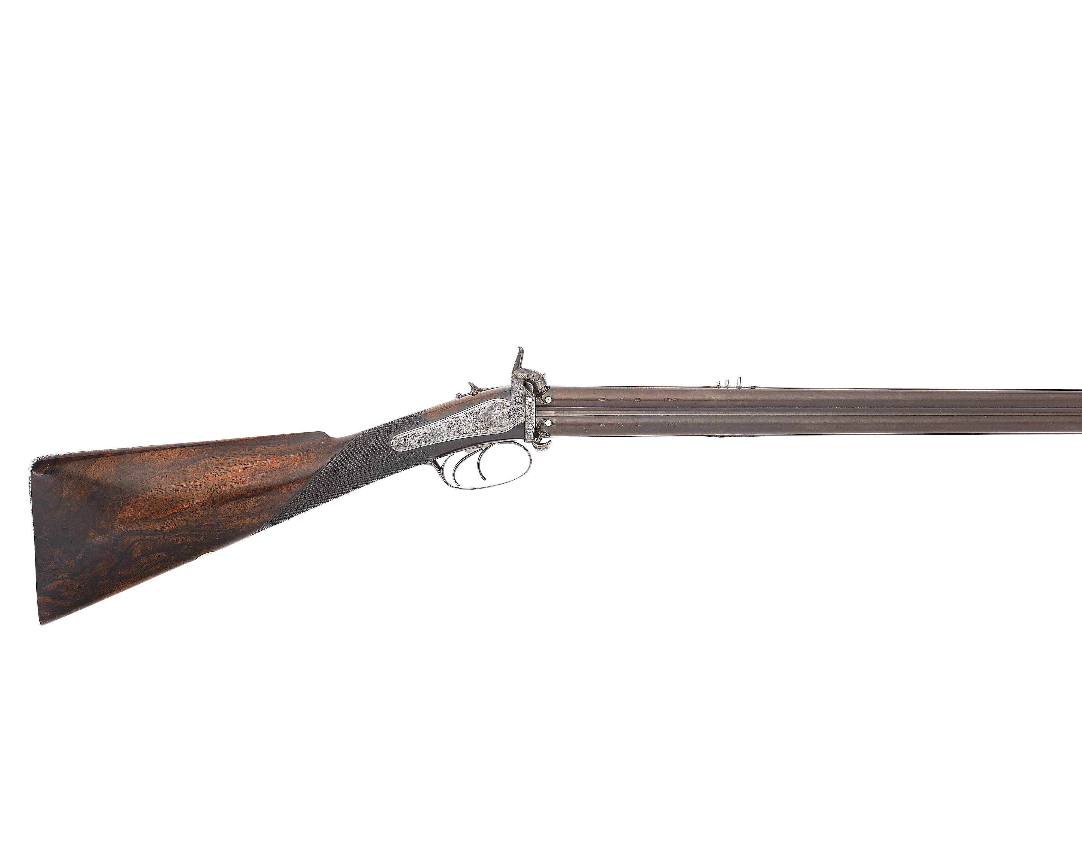 Bonhams : A Rare .500 (38-Bore) Percussion Hand-Rotated Four-Barrel ...