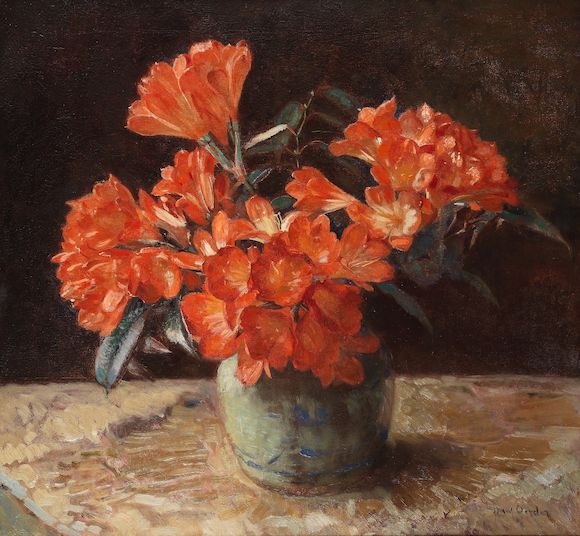 Bonhams : Frans David Oerder (South African, 1867-1944) Still life of ...