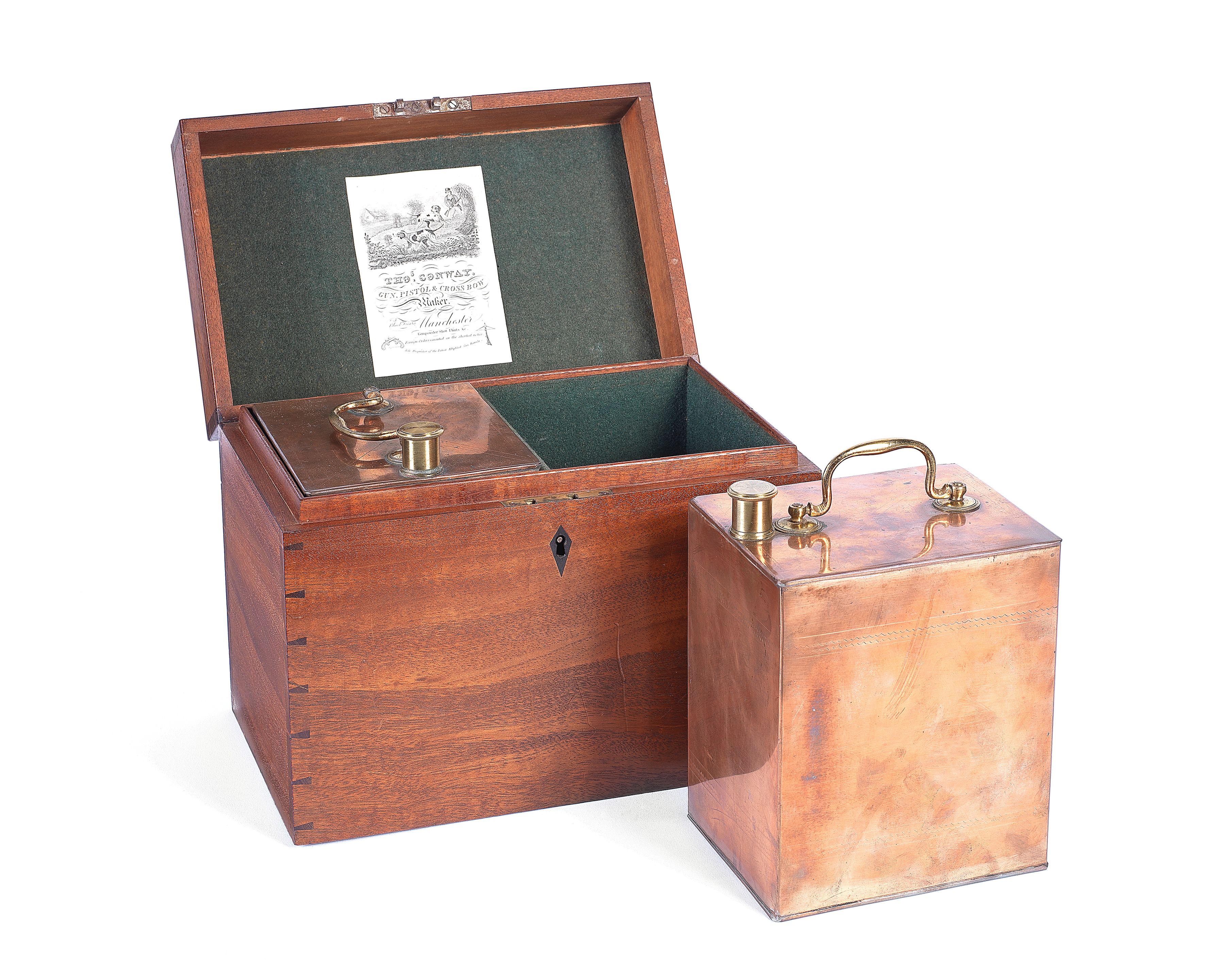 Bonhams : A Rare Mahogany Gunpowder Magazine