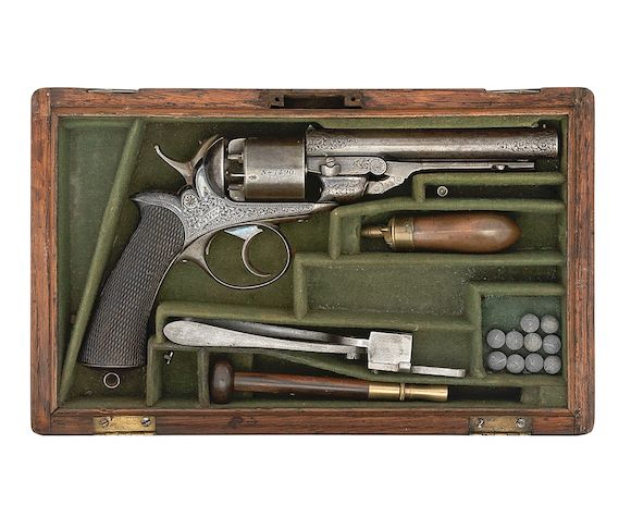 Bonhams : A Cased 90-Bore Percussion Pryce & Cashmore (Daw) Patent ...