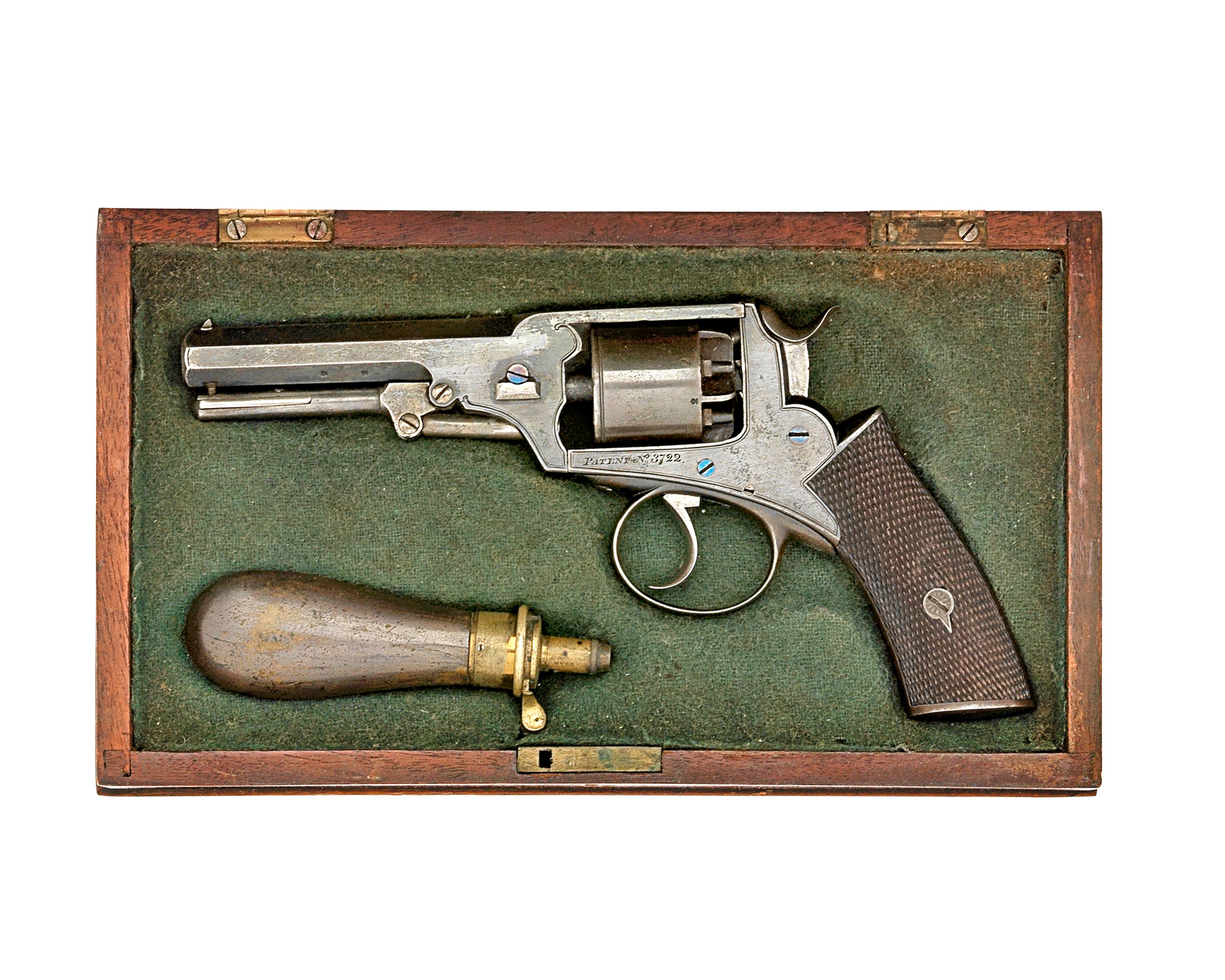 Bonhams : A Cased 80-Bore Percussion 'Wedge-Frame' Double-Action Five ...