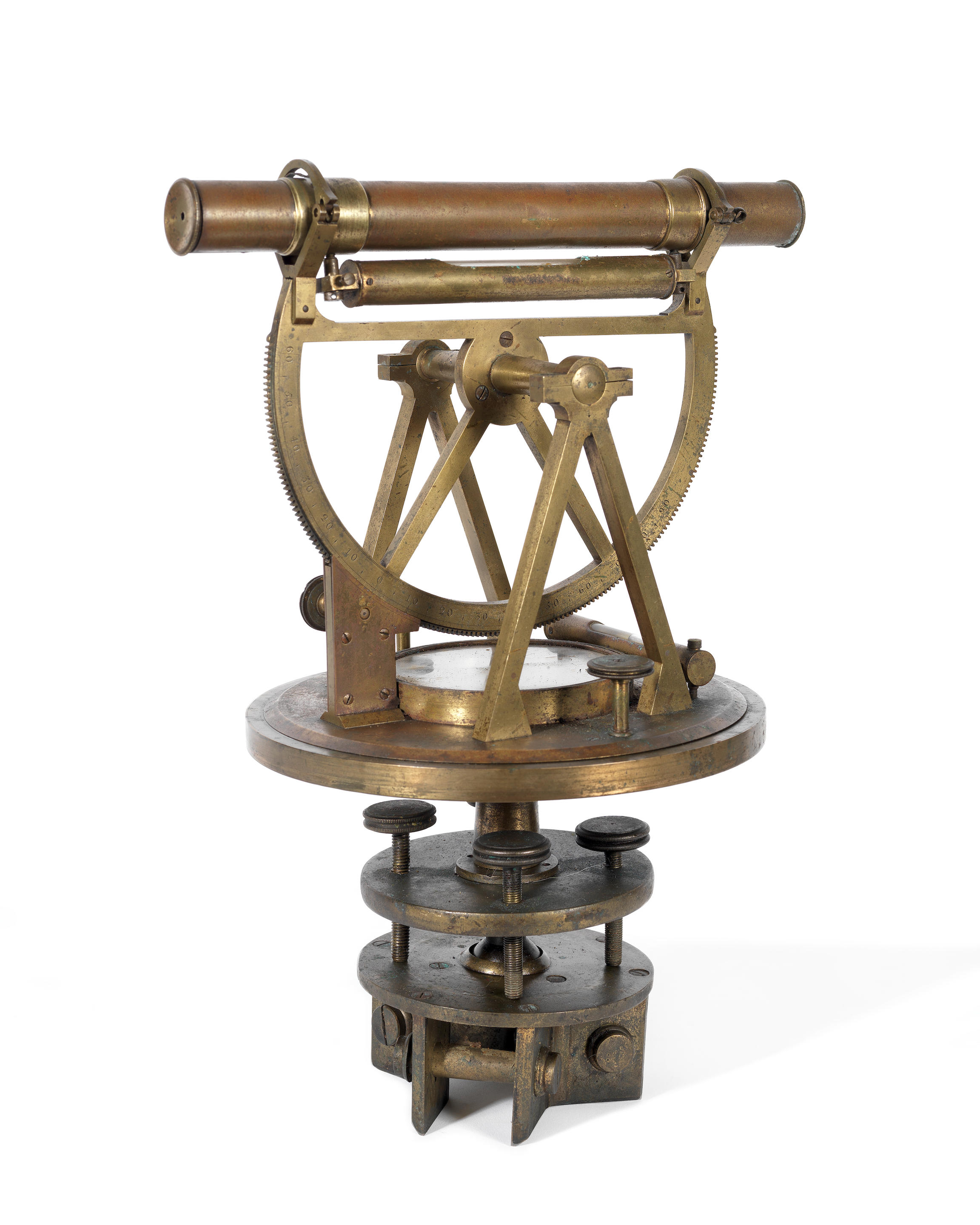 Bonhams A George Adams Brass Theodolite English Late 18th Century