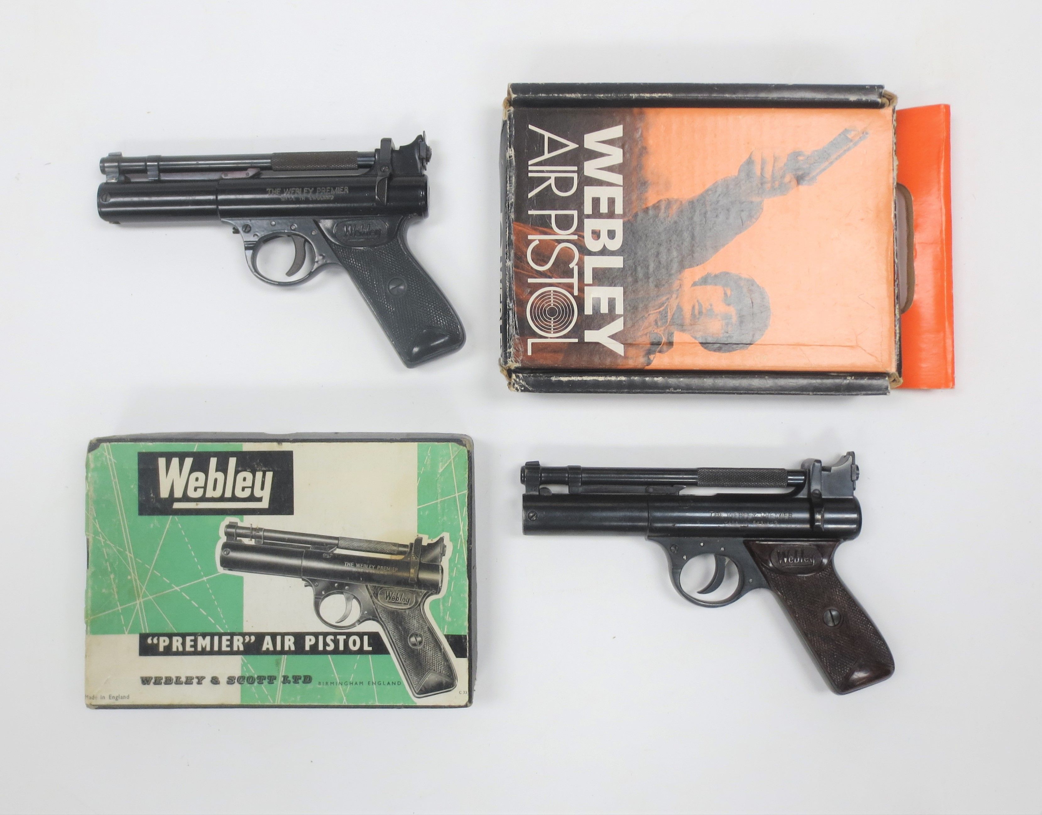 Bonhams : Five .22 and three .177 Webley Premier break-barrel air ...