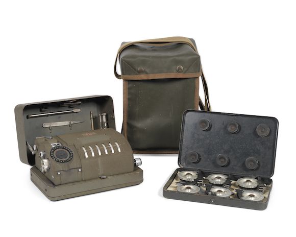 Bonhams : A Hagelin CX52 cipher machine, French, 1950's,