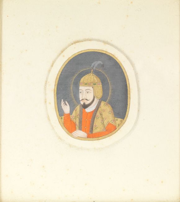 Bonhams : A small painting of an ancestor of the Mughal Emperors ...