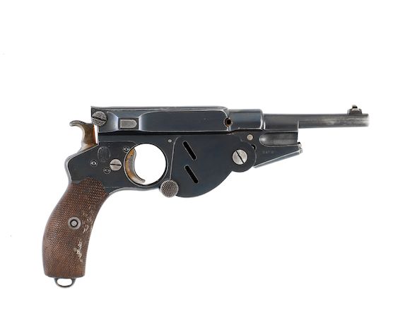 Bonhams : A rare Bergmann Model No. 3 6.5mm self-loading Pistol, no. 1259
