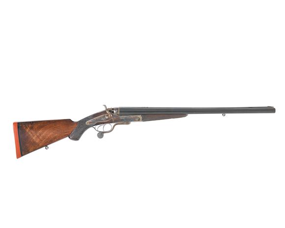 Bonhams : A 10-bore hammer rifle by J. & W. Tolley, no. 7338