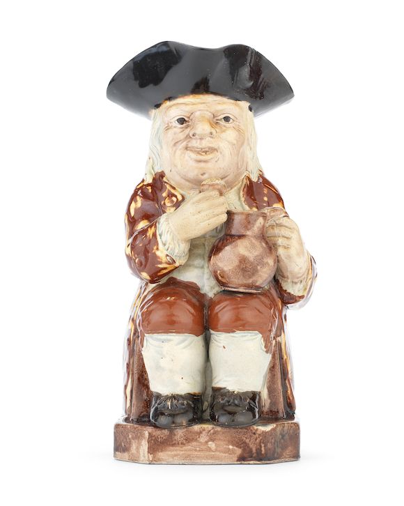 Bonhams : A slip-decorated Toby Jug, circa 1800