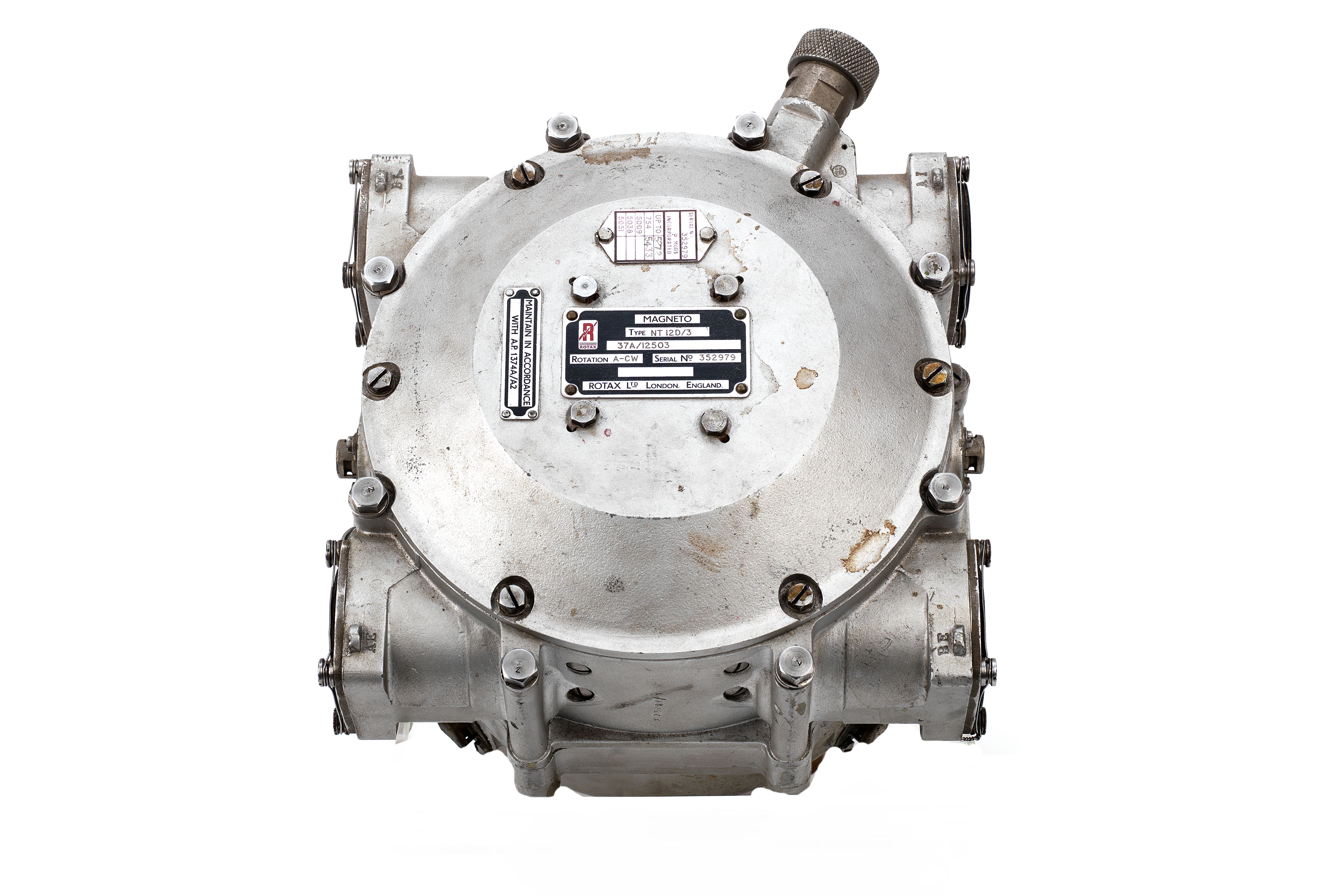 Bonhams Cars : A Rotax aircraft magneto, Type NT 12D/3 for V-12 engine,