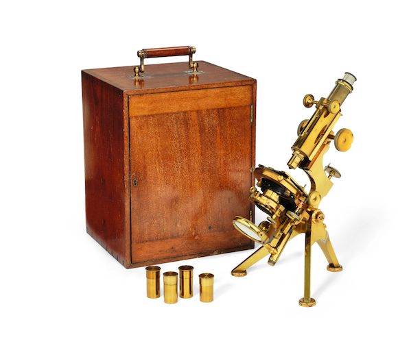 Bonhams : A fine W. Watson & Sons Van Heurck monocular/binocular ...