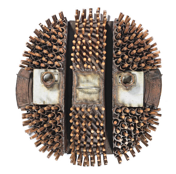 Bonhams Gonçalo Mabunda Mozambican Born 1975 Mask 59 X 60 X 20cm