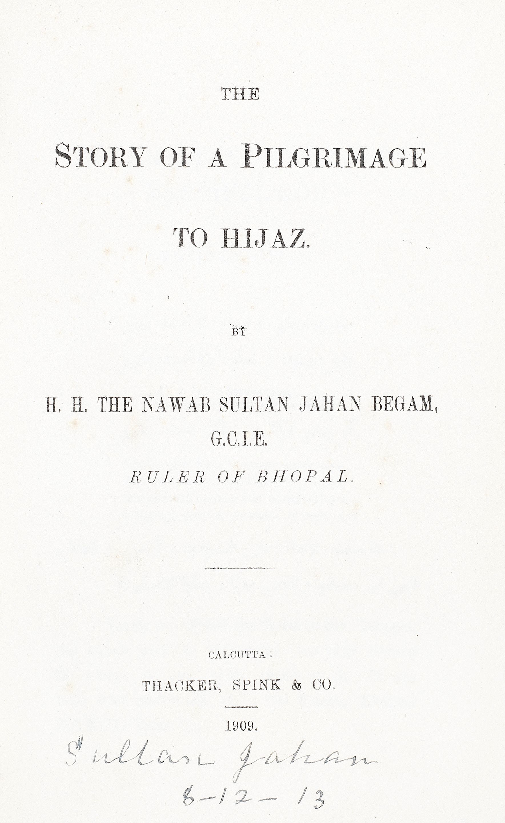 Bonhams : JEHAN BEGAM, H.H. THE NAWAB SULTAN, RULER OF BHOPAL The Story ...