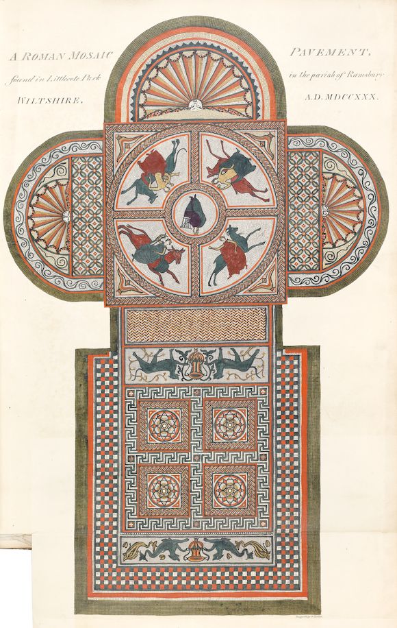 Bonhams : FOWLER (WILLIAM) Engravings of the Principal Mosaic Pavements ...