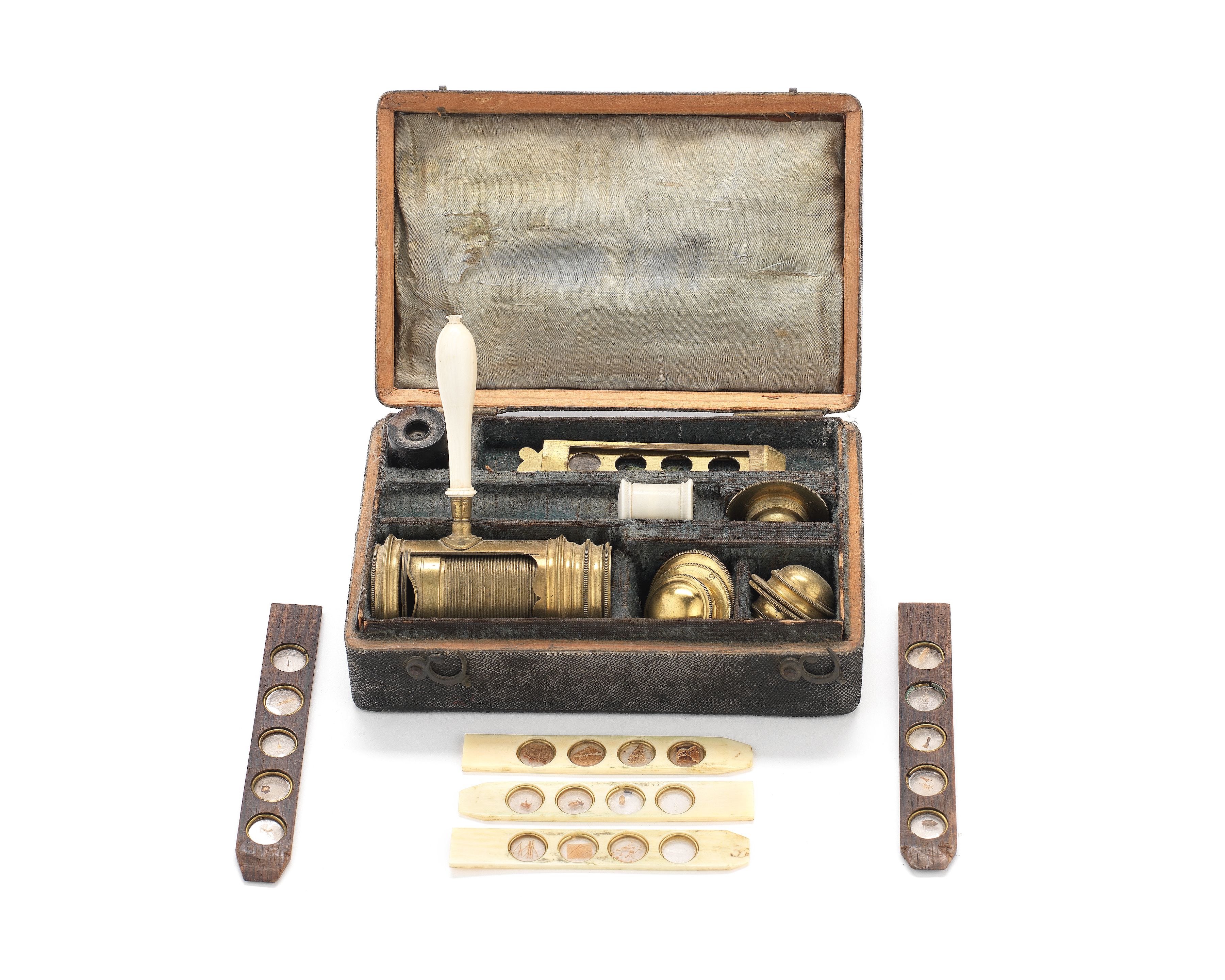 Bonhams : A Wilson screw-barrel simple microscope, English, mid 18th ...