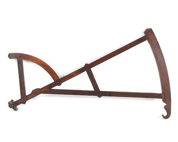 Bonhams : A mahogany backstaff or Davis quadrant, English, mid 18th ...