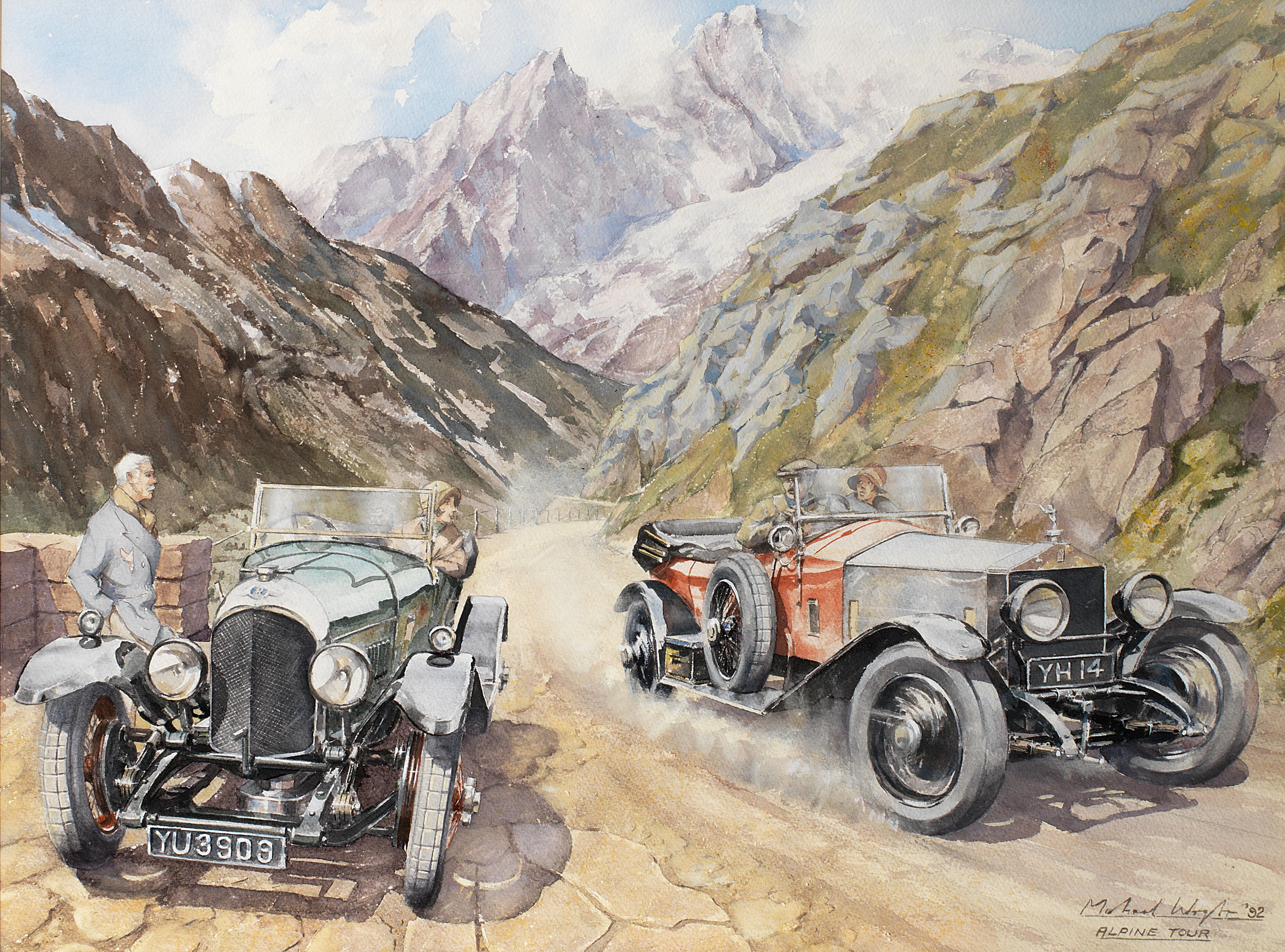 Bonhams Cars : Michael Wright (British 1935-), 'Alpine Tour - Rolls ...