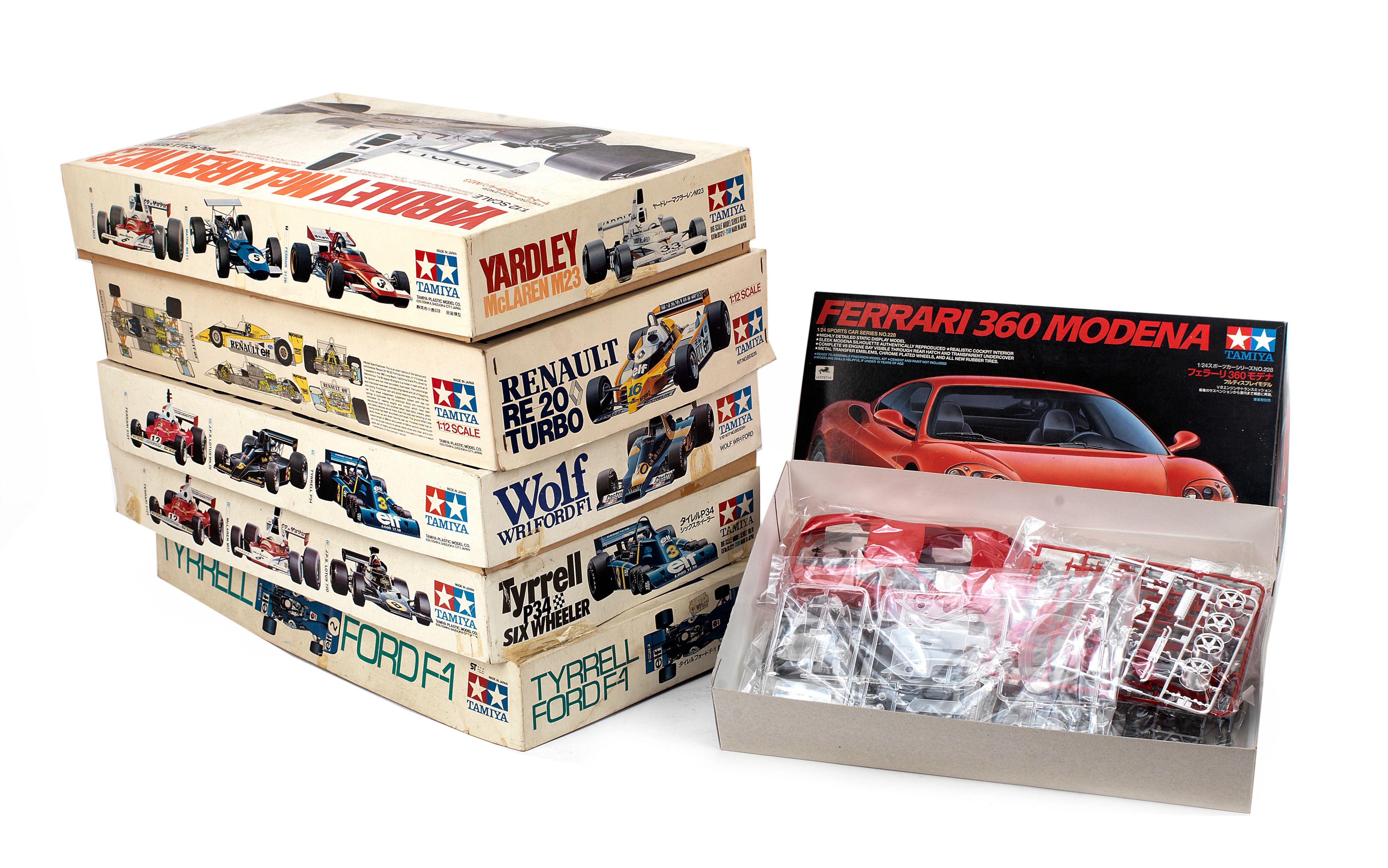 Bonhams Cars : Five Tamiya plastic scale models, ((6))