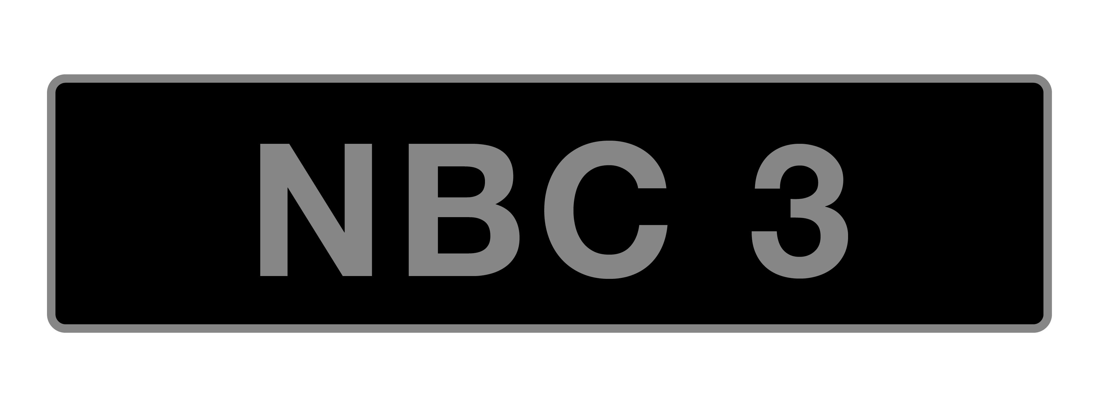 Bonhams Cars : UK Vehicle Registration Number 'NBC 3',