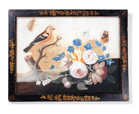 Bonhams : An Irish George II embossed picture of a chaffinch by Samuel ...