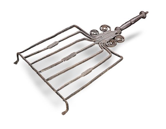 Bonhams : An early to mid-18th century wrought iron trivet or gridiron ...