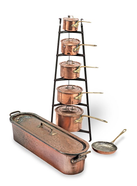 Bonhams : A collection of copper cooking utensils (14)