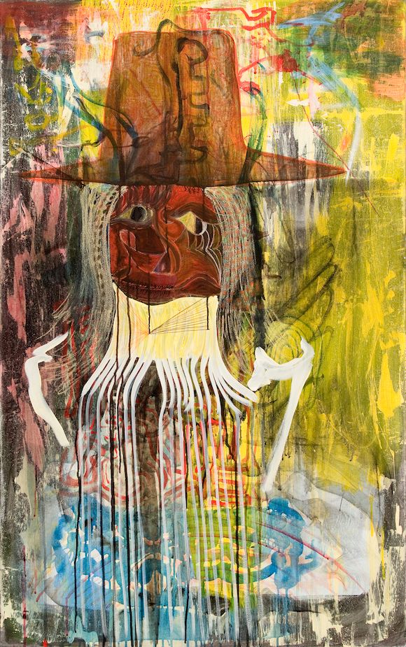 Bonhams : PETER LINDE BUSK (B. 1973) She Fills The Bags N'eath Her Eyes ...