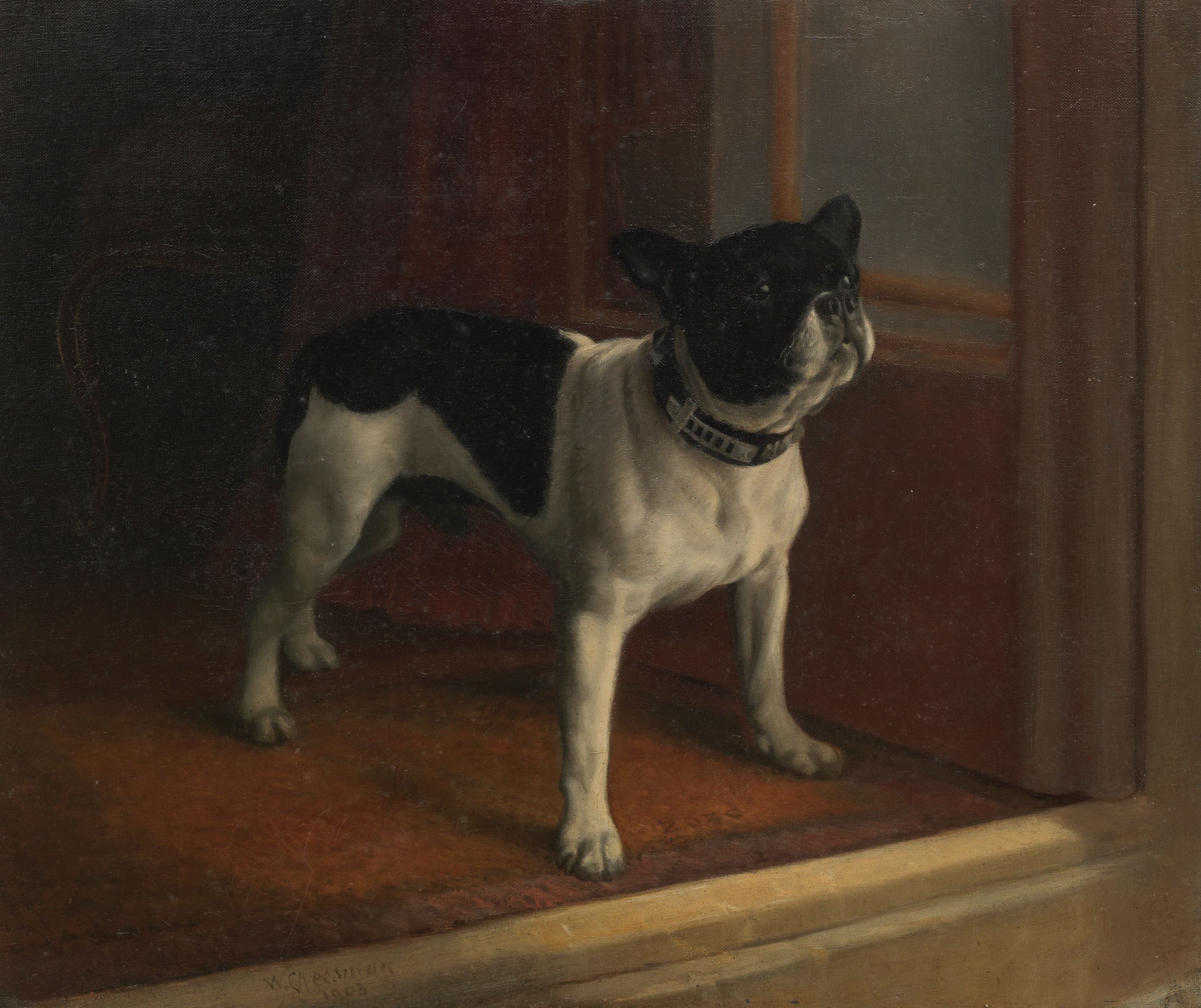 Bonhams : W. Cheesman (British, early 20th Century) A French bulldog ...