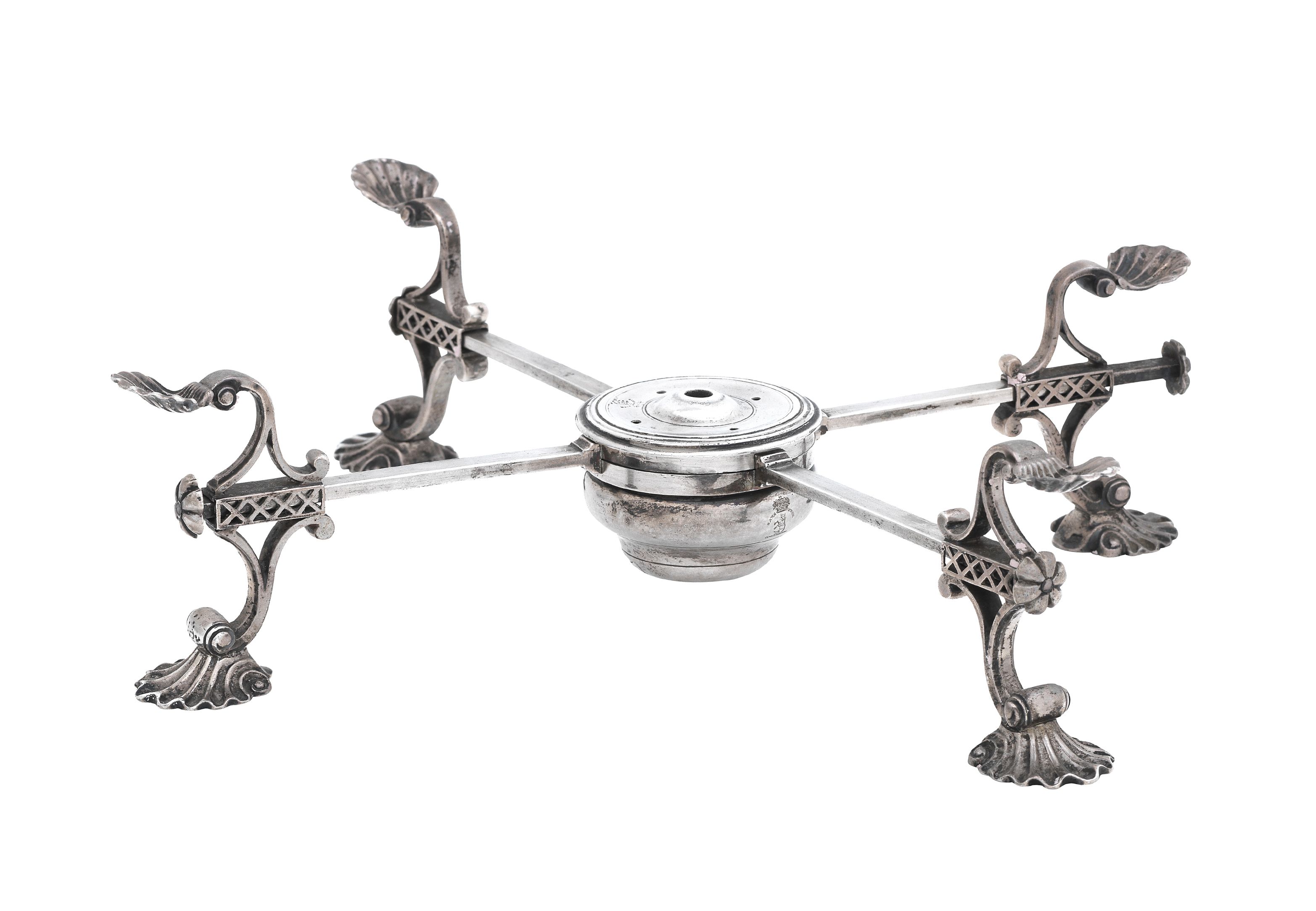 Bonhams : A George II/III dish cross on shell feet circa 1760 (marks ...